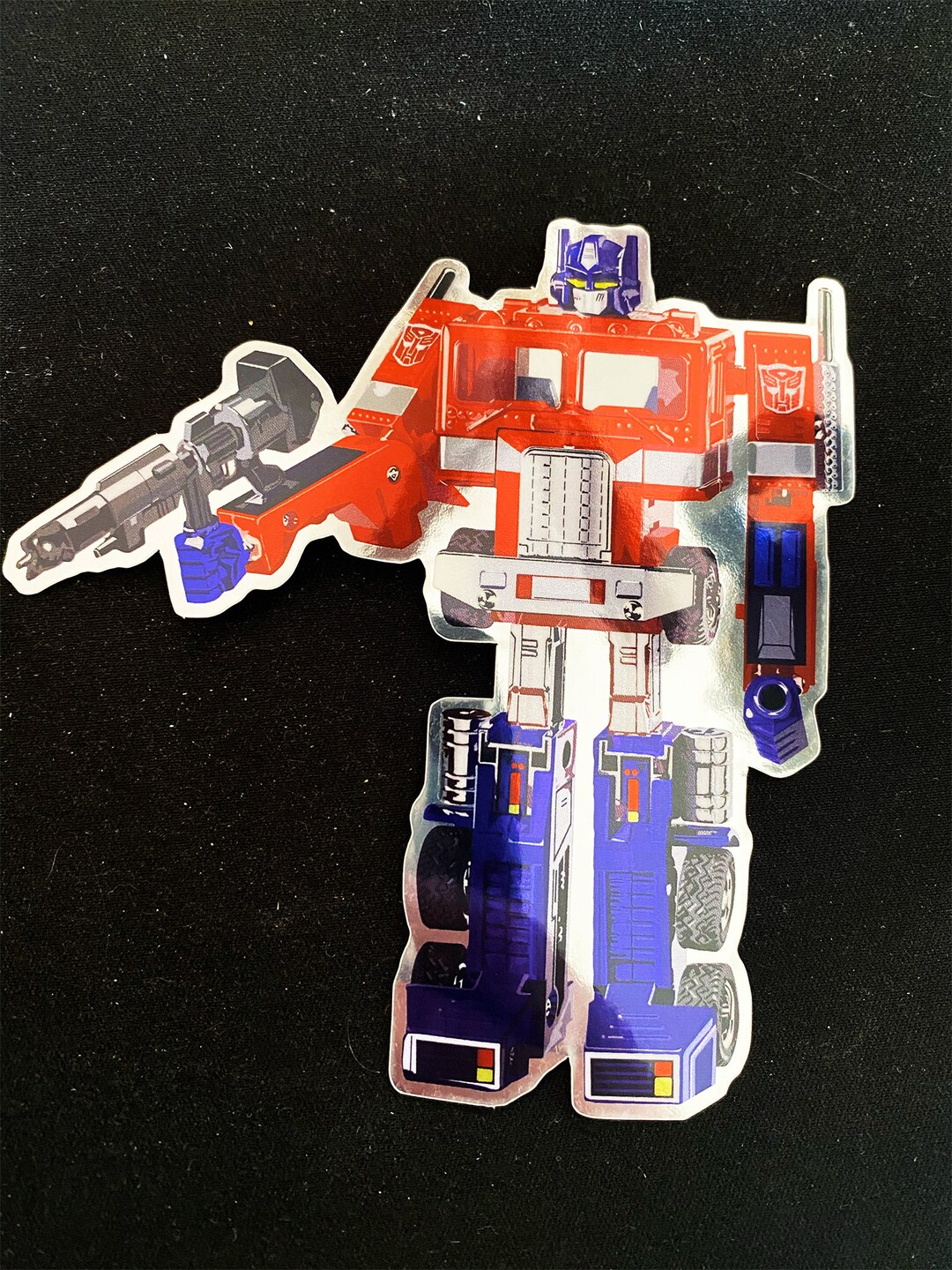 Transformers Optimus Prime Toy Illustration VINYL STICKER Mirror ...