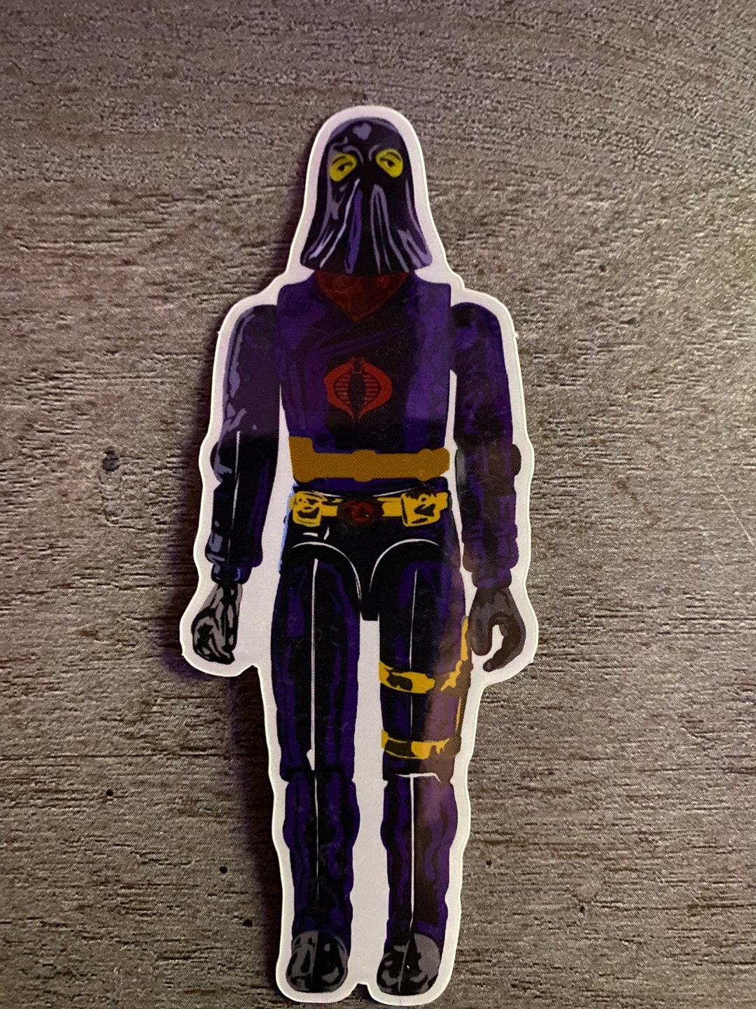 Cobra Commander Hooded Action Figure Vinyl Sticker - Etsy