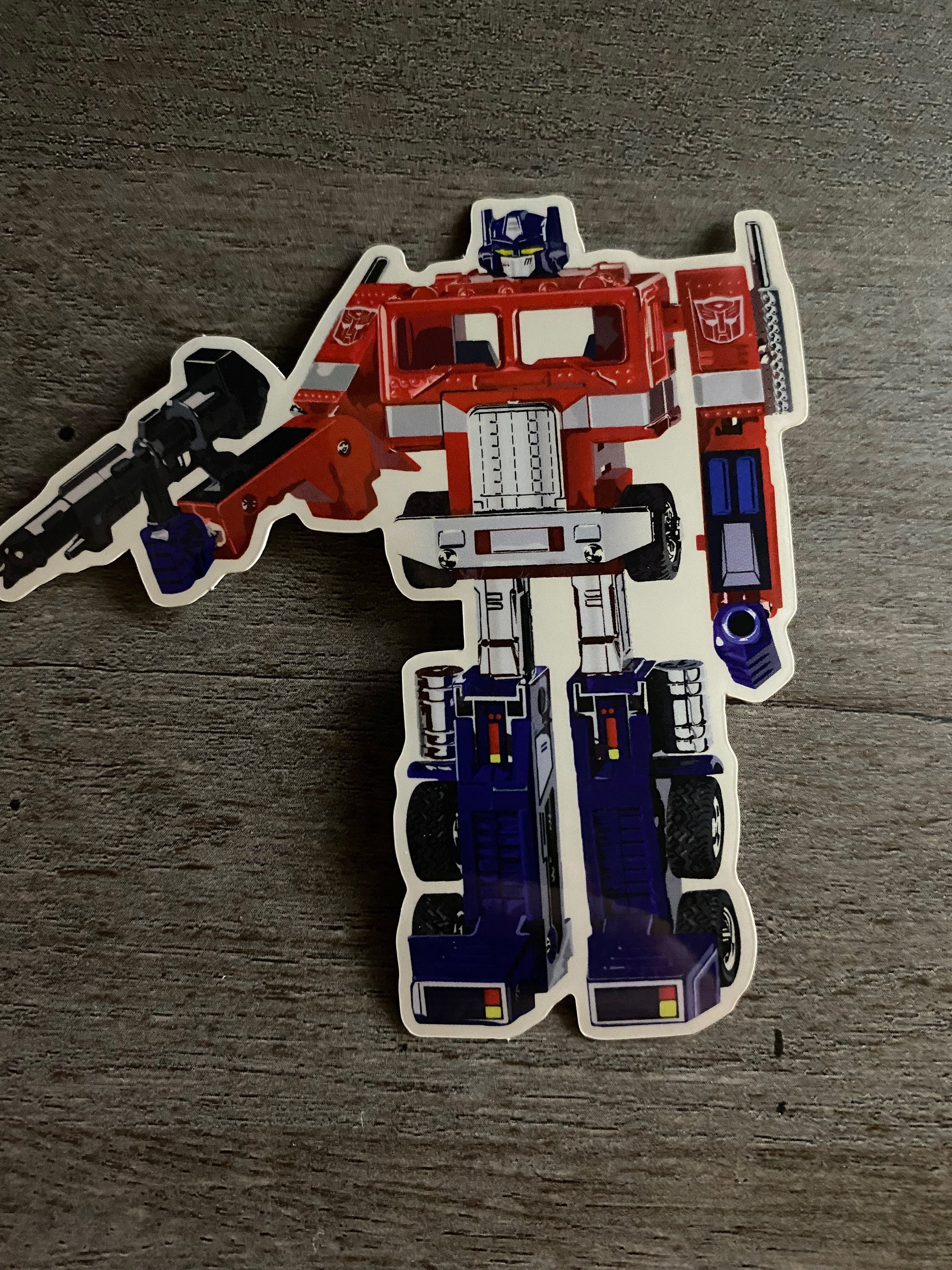 Transformers Generation 1 Optimus Prime Toy Vinyl Sticker - Etsy