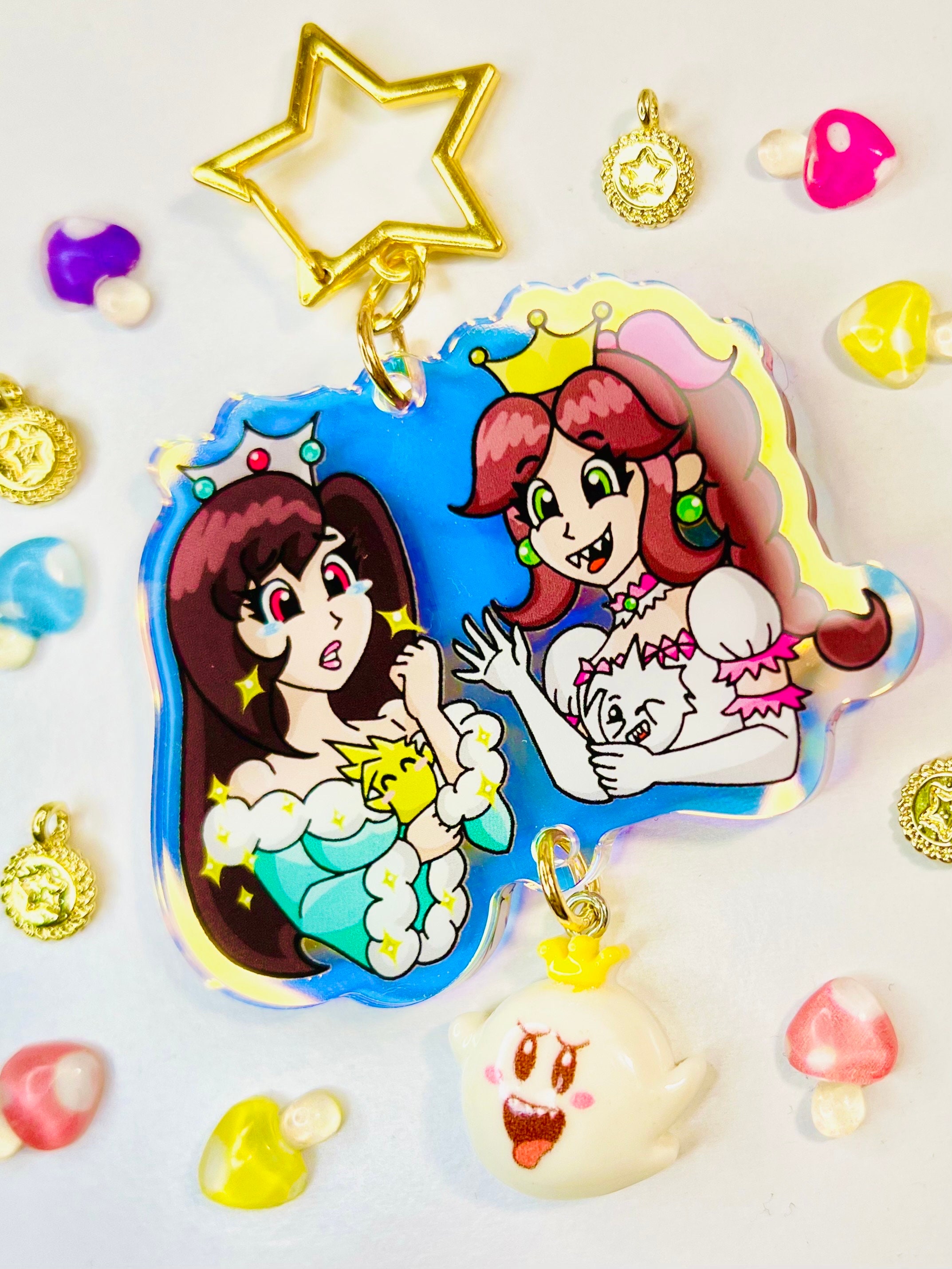 Mario World Princess Tifa & Aerith - Etsy