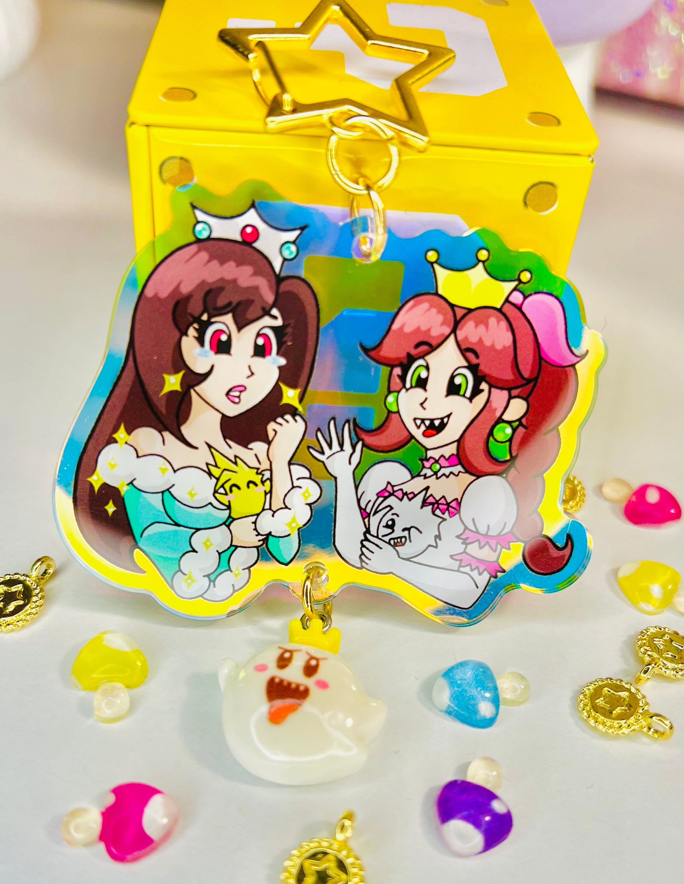 Mario World Princess Tifa & Aerith - Etsy