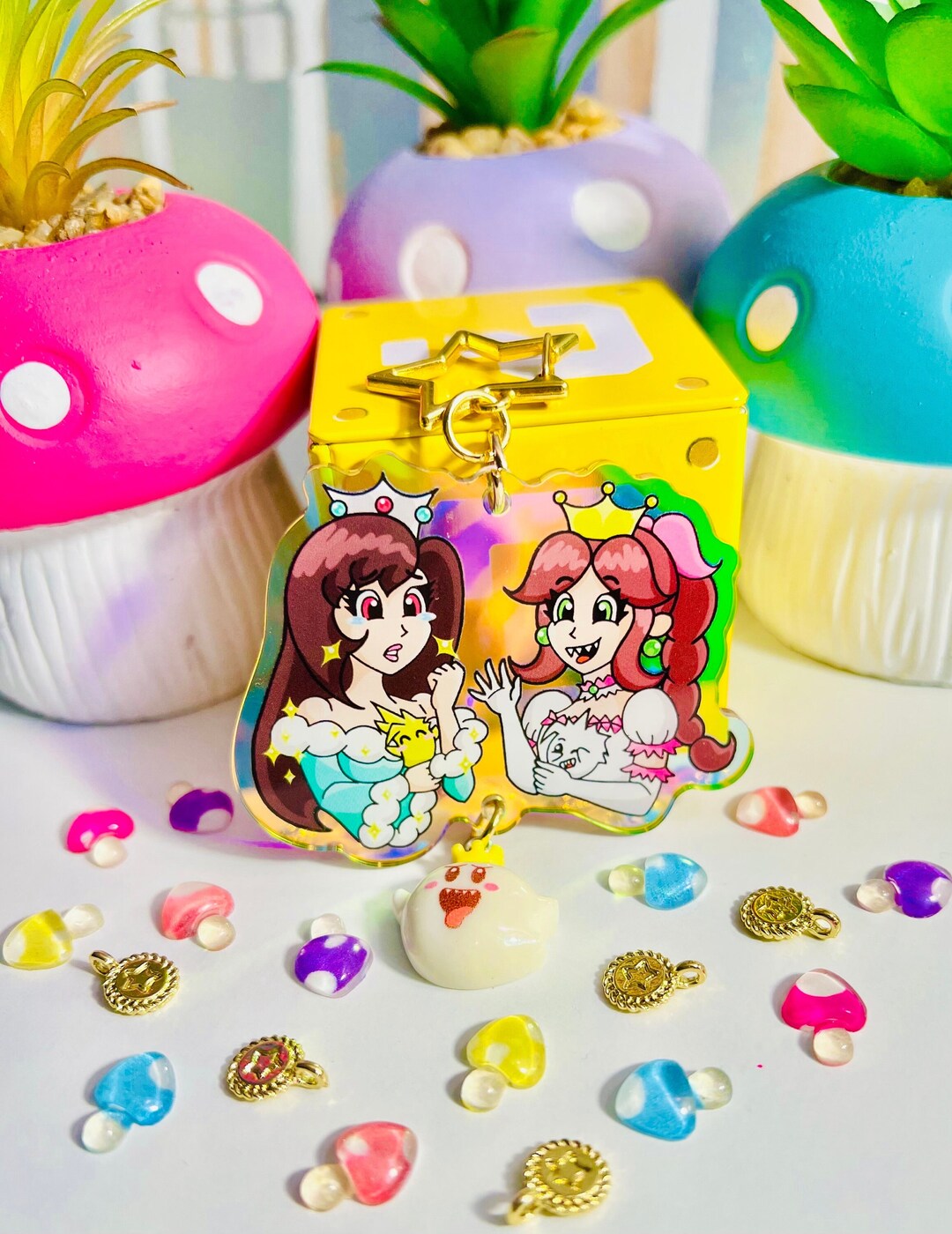 Mario World Princess Tifa & Aerith - Etsy