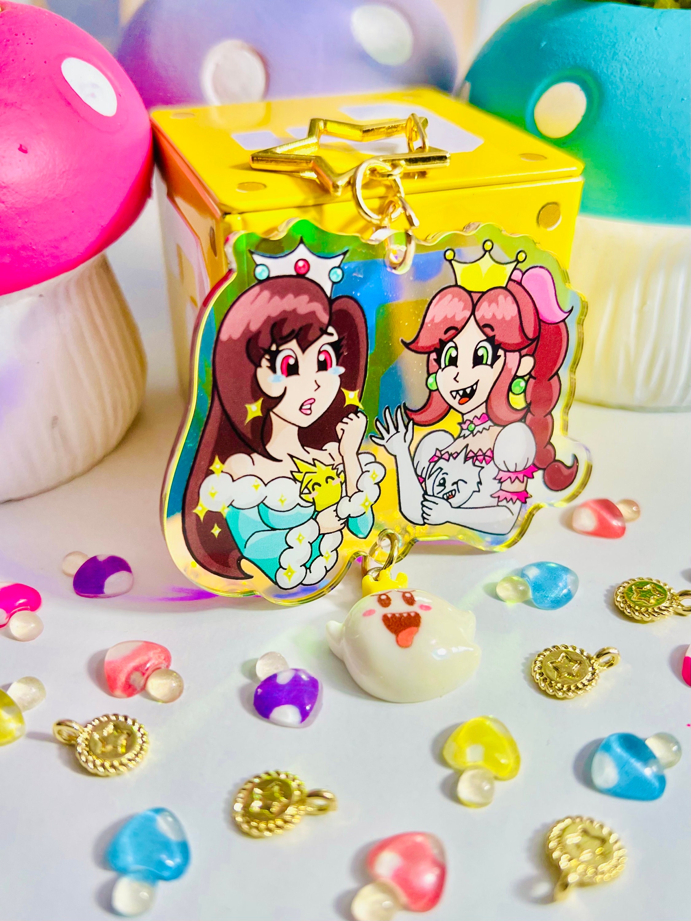 Mario World Princess Tifa & Aerith - Etsy