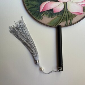 Original Chinese Traditional Hand-painted Fan, Watercolor, Lotus Flower ...
