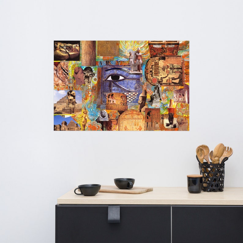 Kemet Poster - Egyptian Art - Ancient Egypt - Eye of Heru - Eye of ...