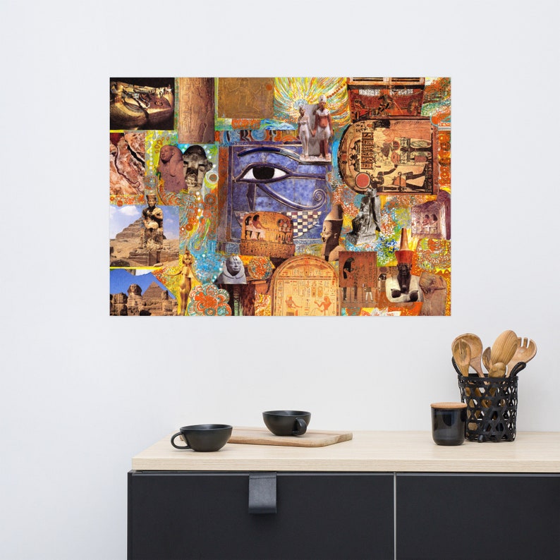 Kemet Poster - Egyptian Art - Ancient Egypt - Eye of Heru - Eye of ...