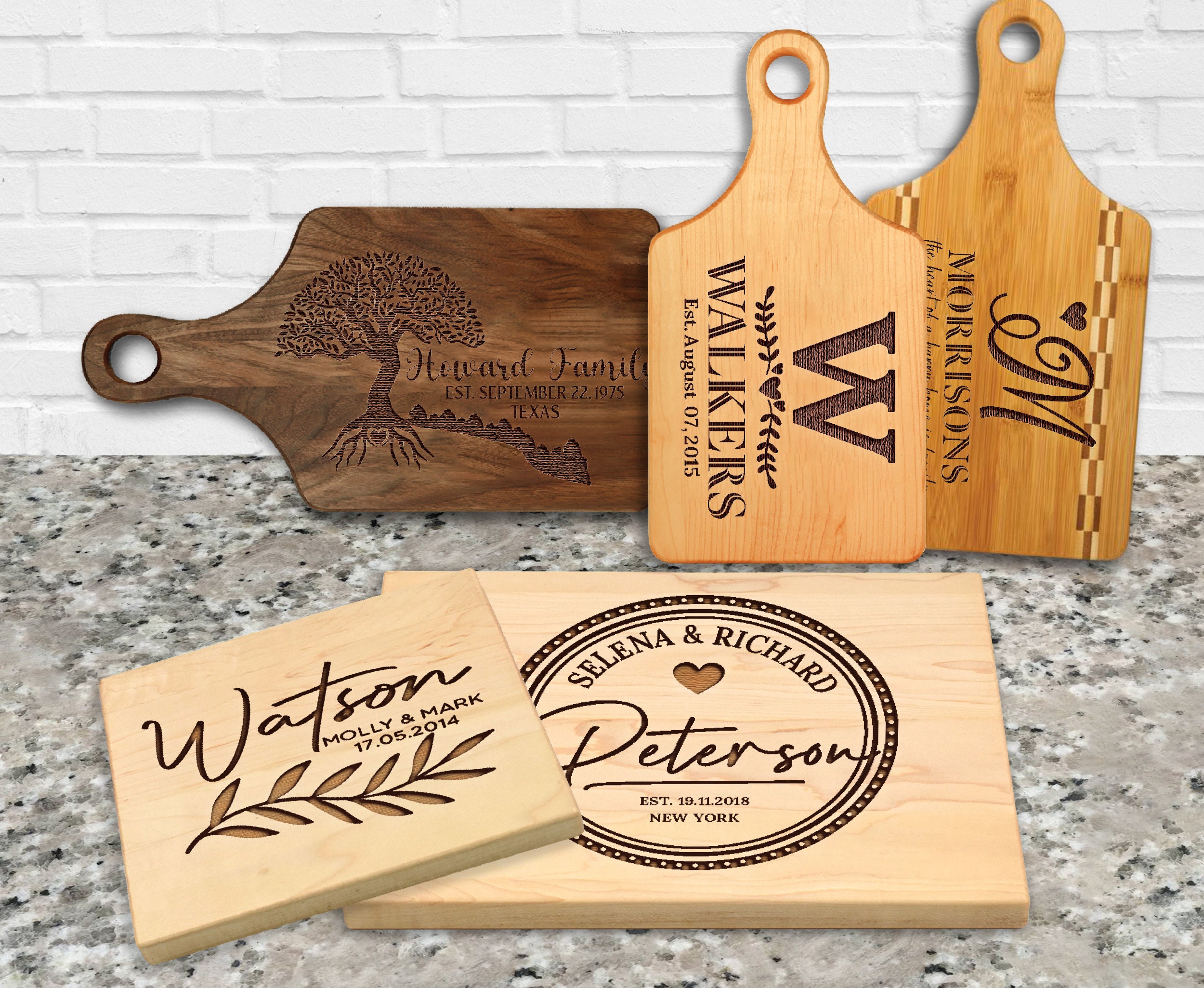 Personalized Cutting Boards With Handle Custom Paddle Board - Etsy