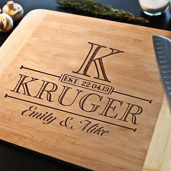 Monogram Cutting Board - Etsy