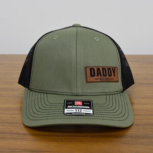Custom Dad Est Patch Hat, Dad Trucker Hat, Custom Dad Hat, Leather ...
