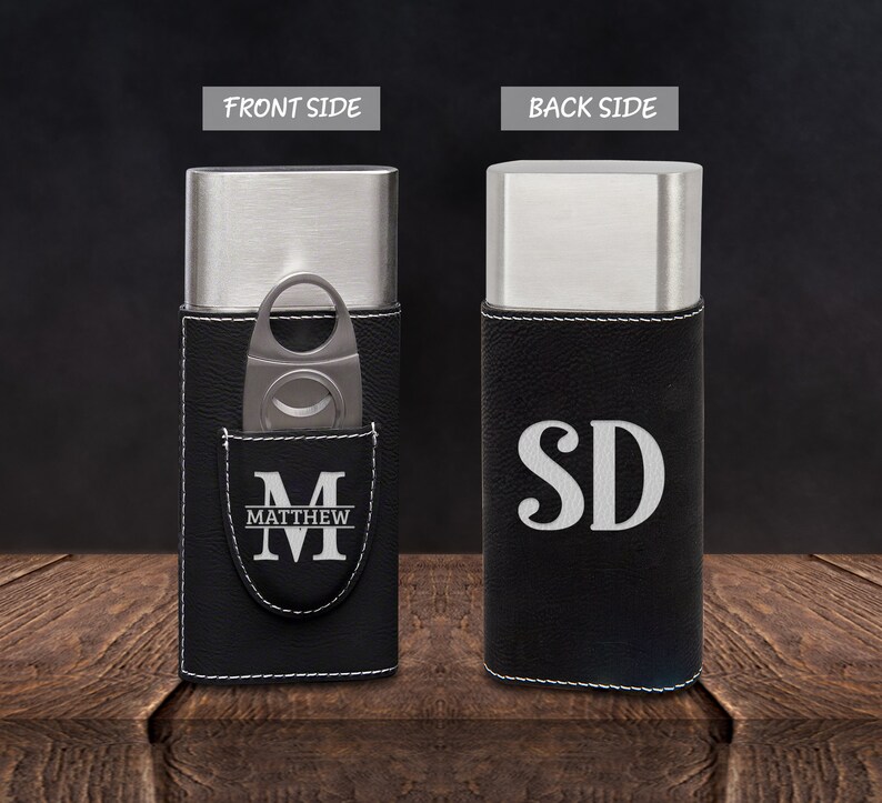 Personalized Cigar Case and Cutter Engraved Cigars Holder - Etsy