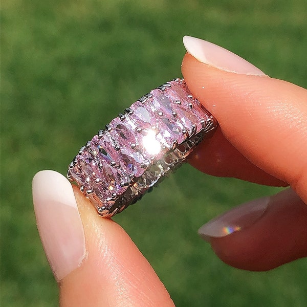 Pink Ice Ring - Etsy