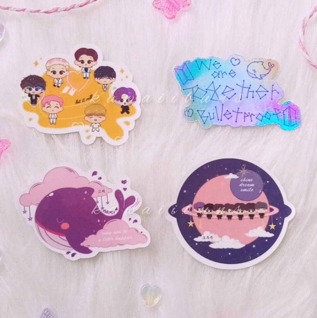 Bangtan Sticker, Bangtan Ot7 Sticker, Bangtan Sticker Flakes, Shine ...