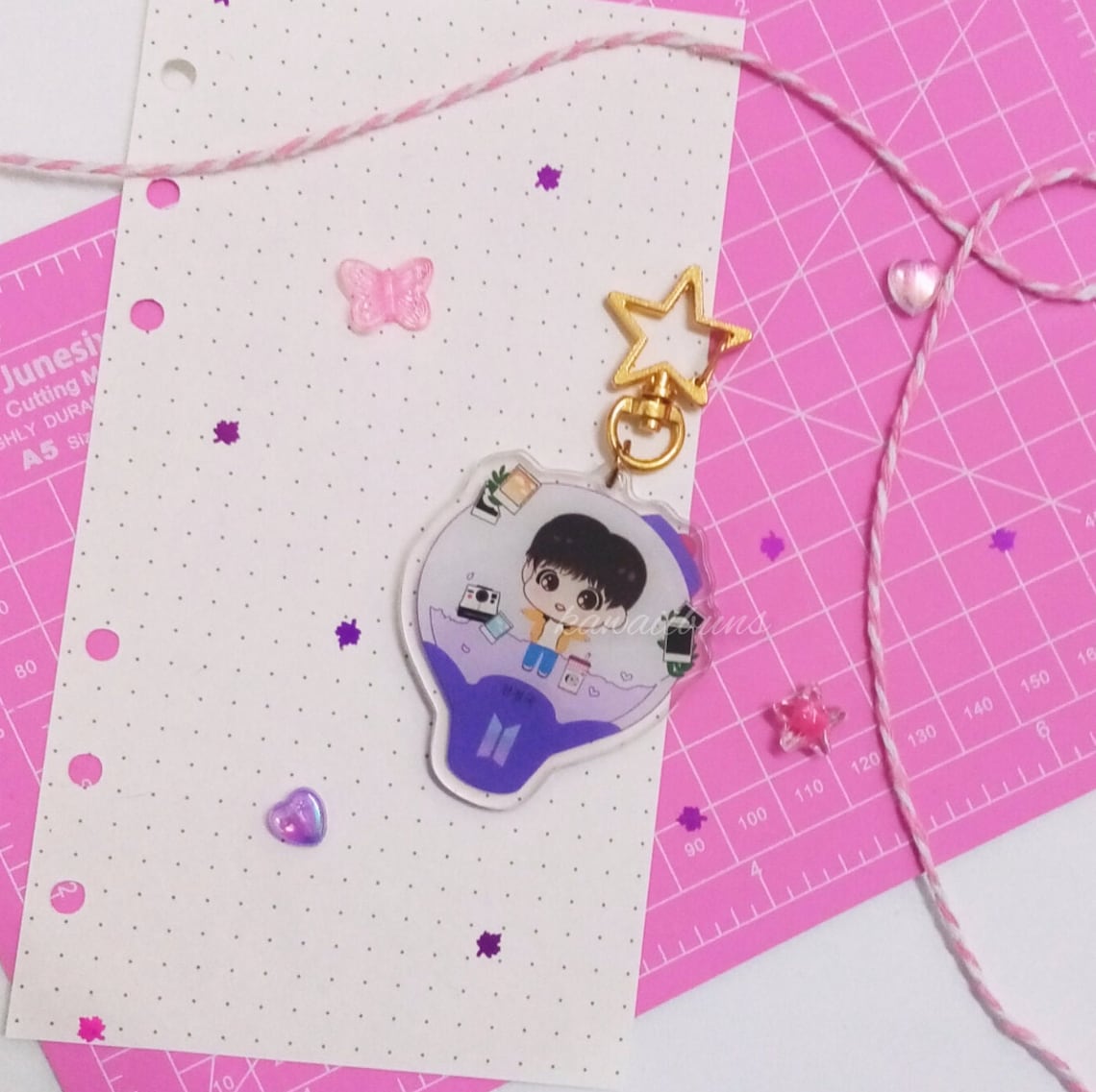 BTS Army Bomb Acrylic Keychain BTS Charm BTS Member Keychain - Etsy