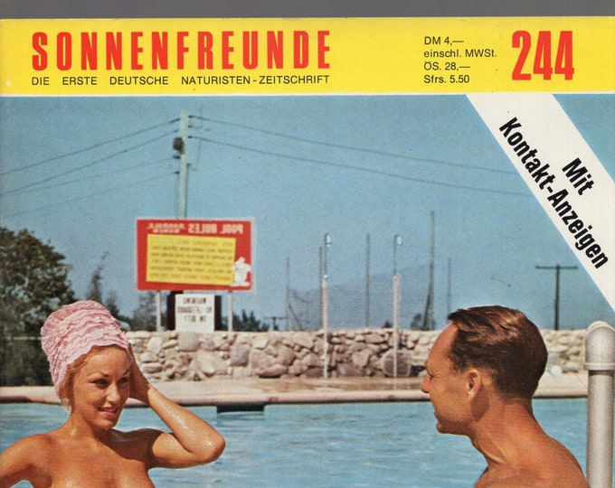 Sonnenfreunde 1970 N244 FKK Magazine Magazine Issue Freikörperkultur Nudism Naturist - Etsy