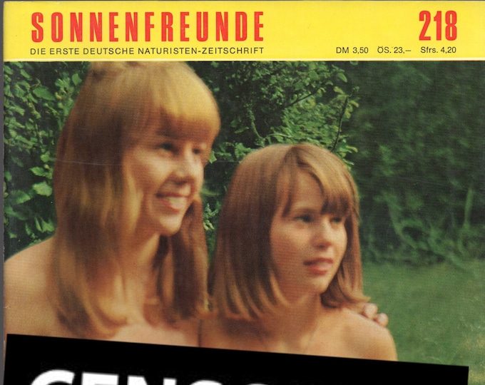 Sonnenfreunde N218 FKK Magazine Magazine Issue Free Body Culture Nudism Naturist - Etsy