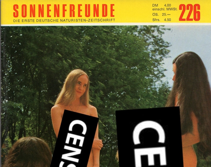 Sonnenfreunde N226 FKK Magazine Magazine Issue Free Body Culture Nudism Naturist - Etsy