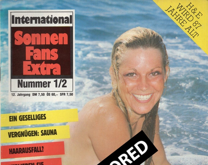 Sonnenfans 1986 J12 N1+2 FKK Magazine Magazine Health & Efficiency ...