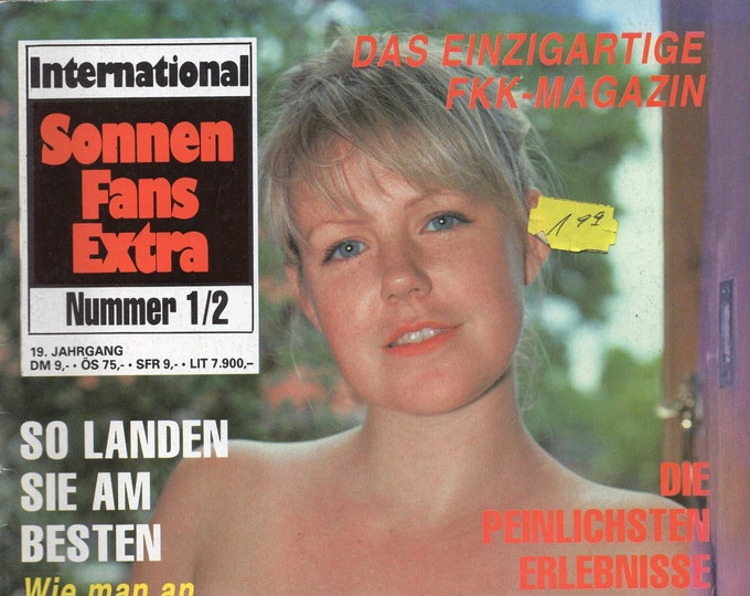Sonnenfans 1993 N12 Fkk Magazine Magazine Health And Efficiency Free Body Culture Naturism Etsy