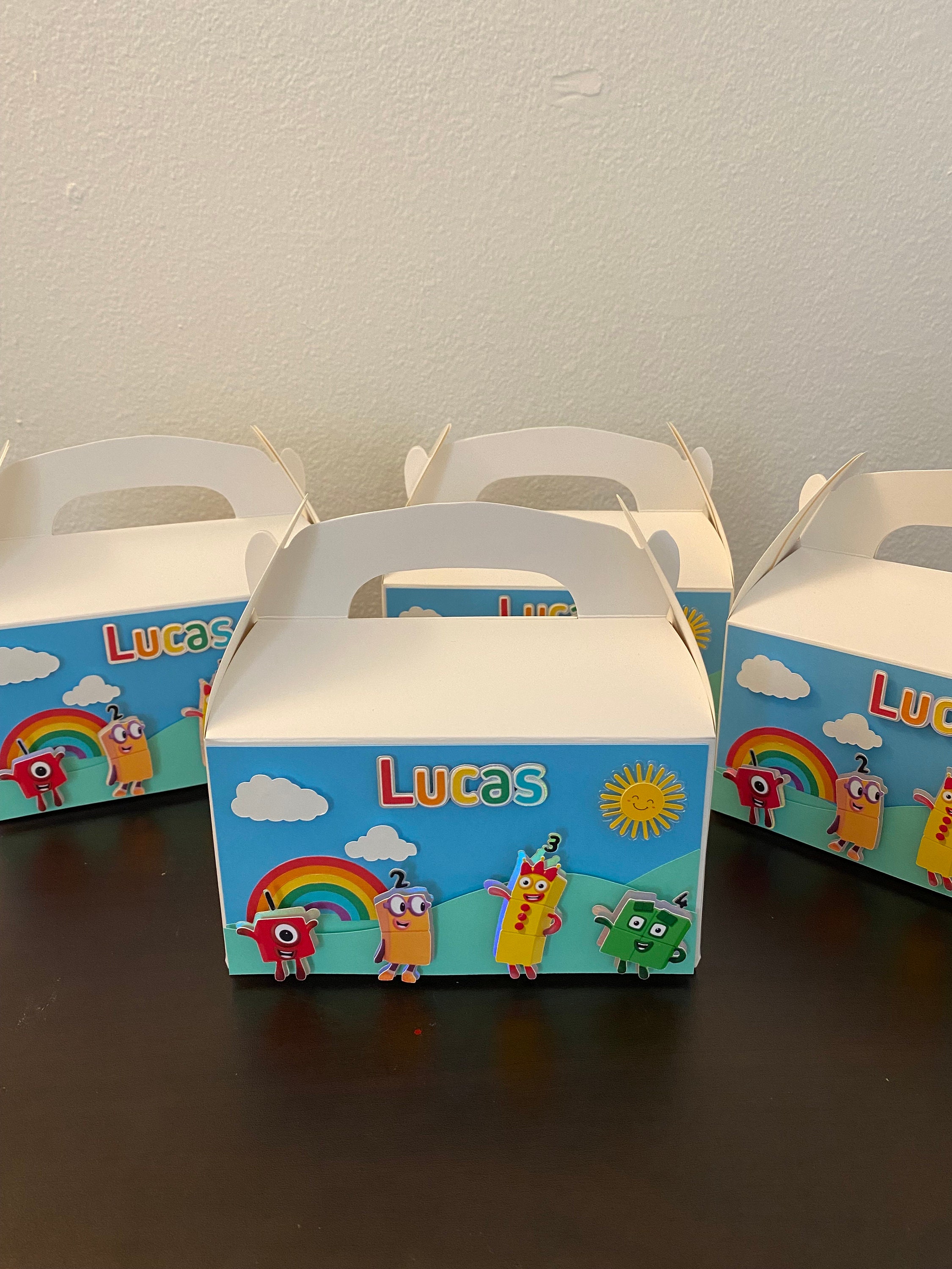 Numberblocks Inspired Gable Box Personalized - Etsy Canada