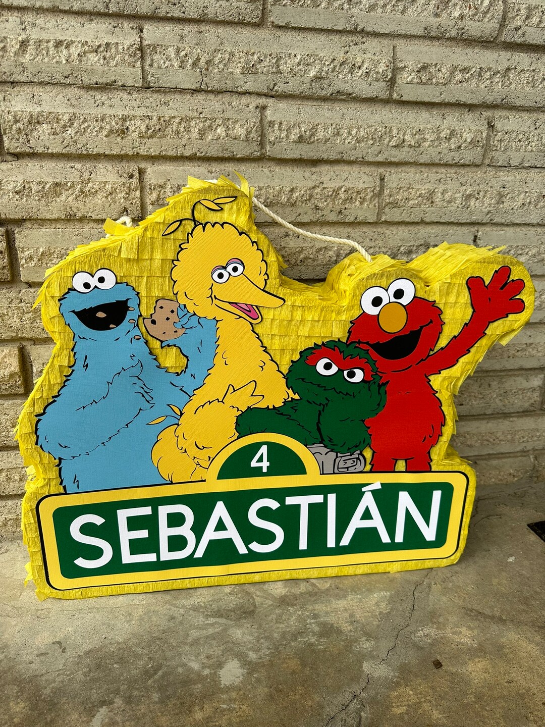 Sesame Street Friends Inspired Personalized Birthday Piñata - Etsy