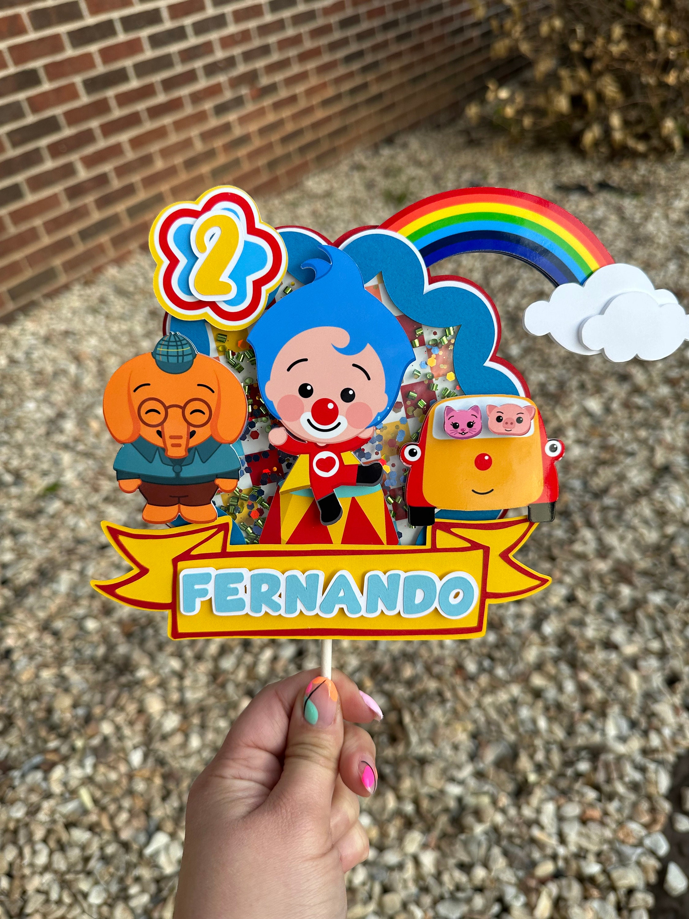 Plim Plim Inspired Cake Topper - Etsy