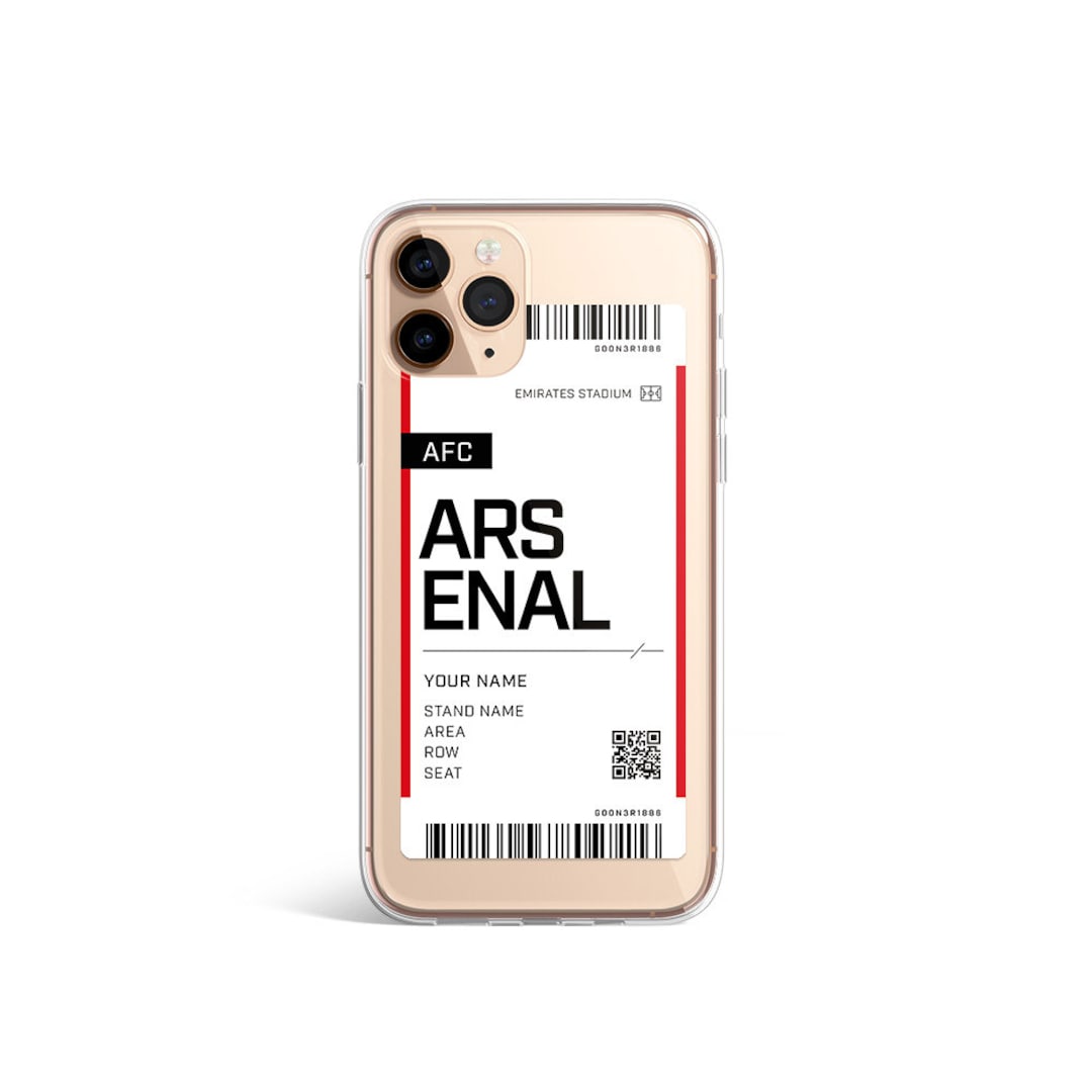 Unofficial Personalised Arsenal Season Ticket Phone Case - Etsy