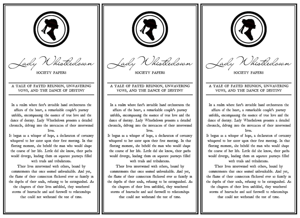 Bridgerton Inspired Lady Whistledown Paper - Instant Download - Etsy