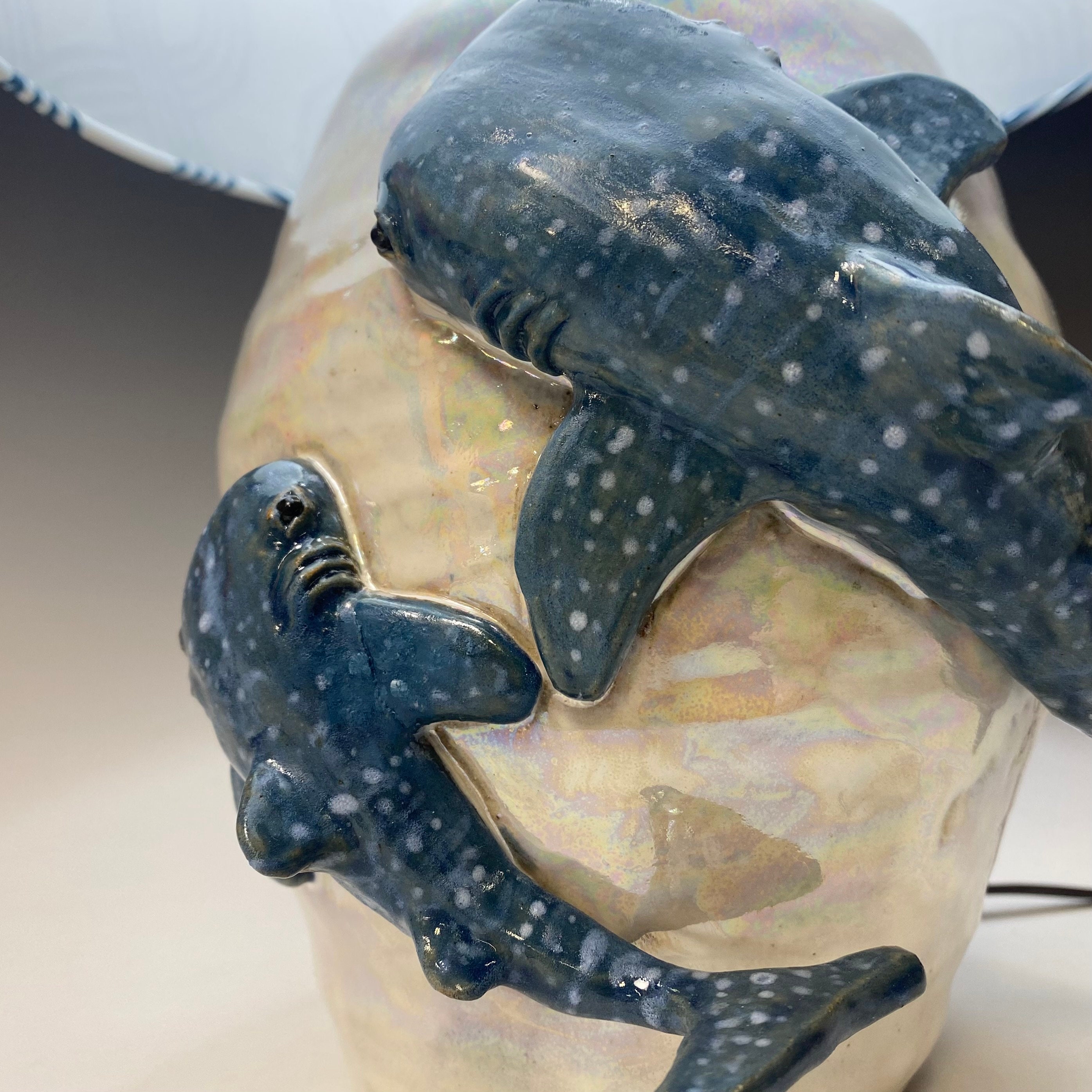 Whale Shark Lamp Sea Life Ocean Lamp Handmade Ceramic Table Lamp - Etsy