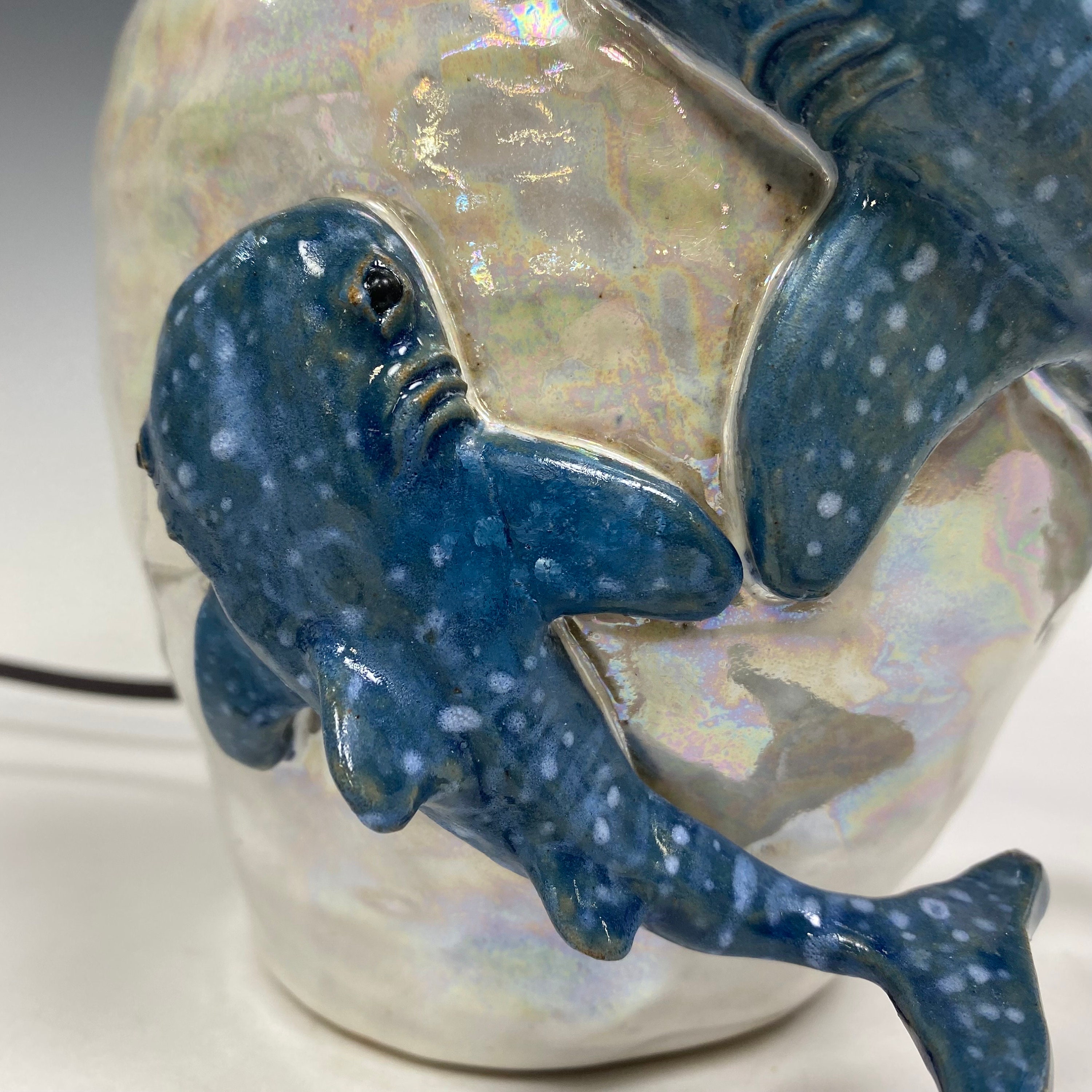 Whale Shark Lamp Sea Life Ocean Lamp Handmade Ceramic Table Lamp - Etsy