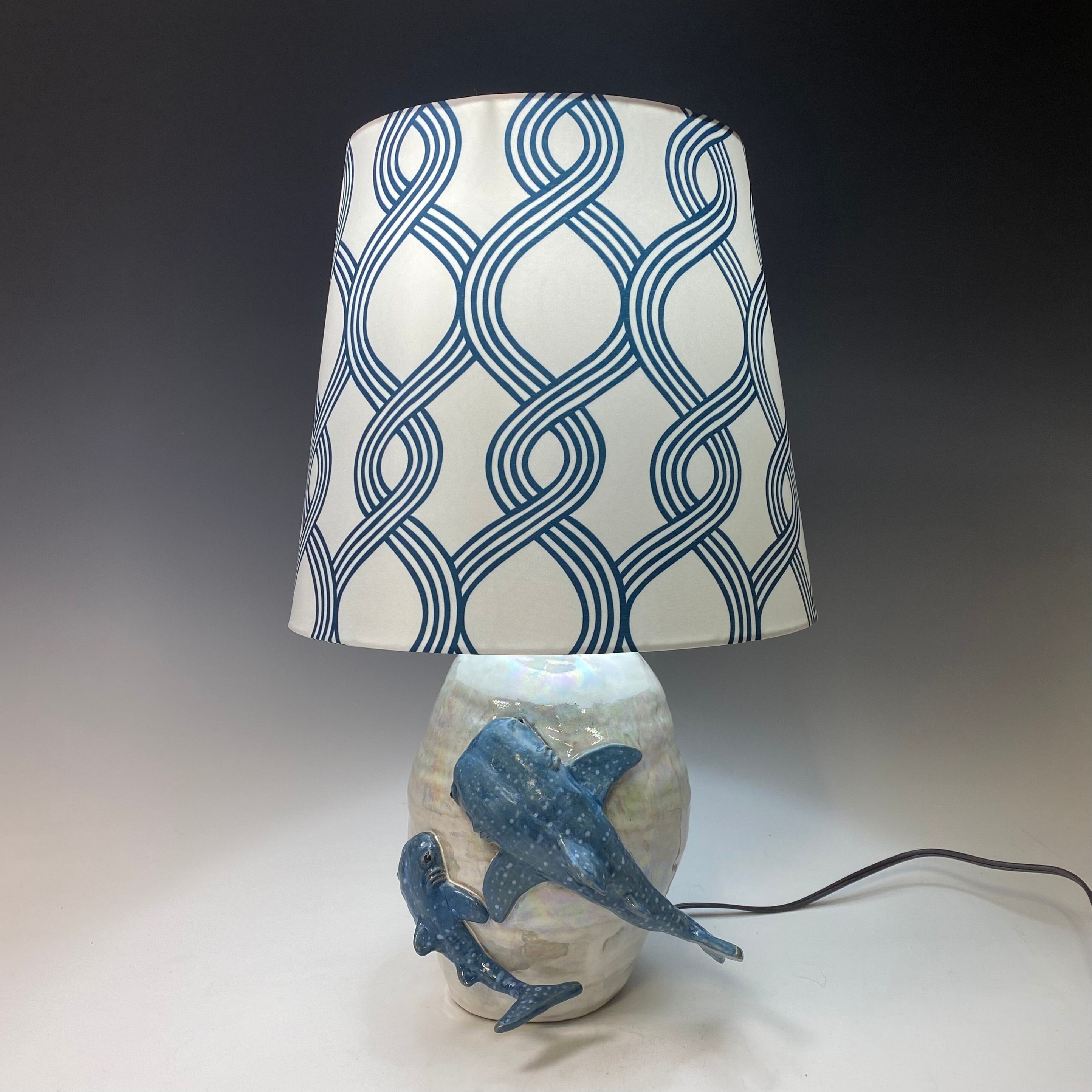 Whale Shark Lamp Sea Life Ocean Lamp Handmade Ceramic Table Lamp - Etsy