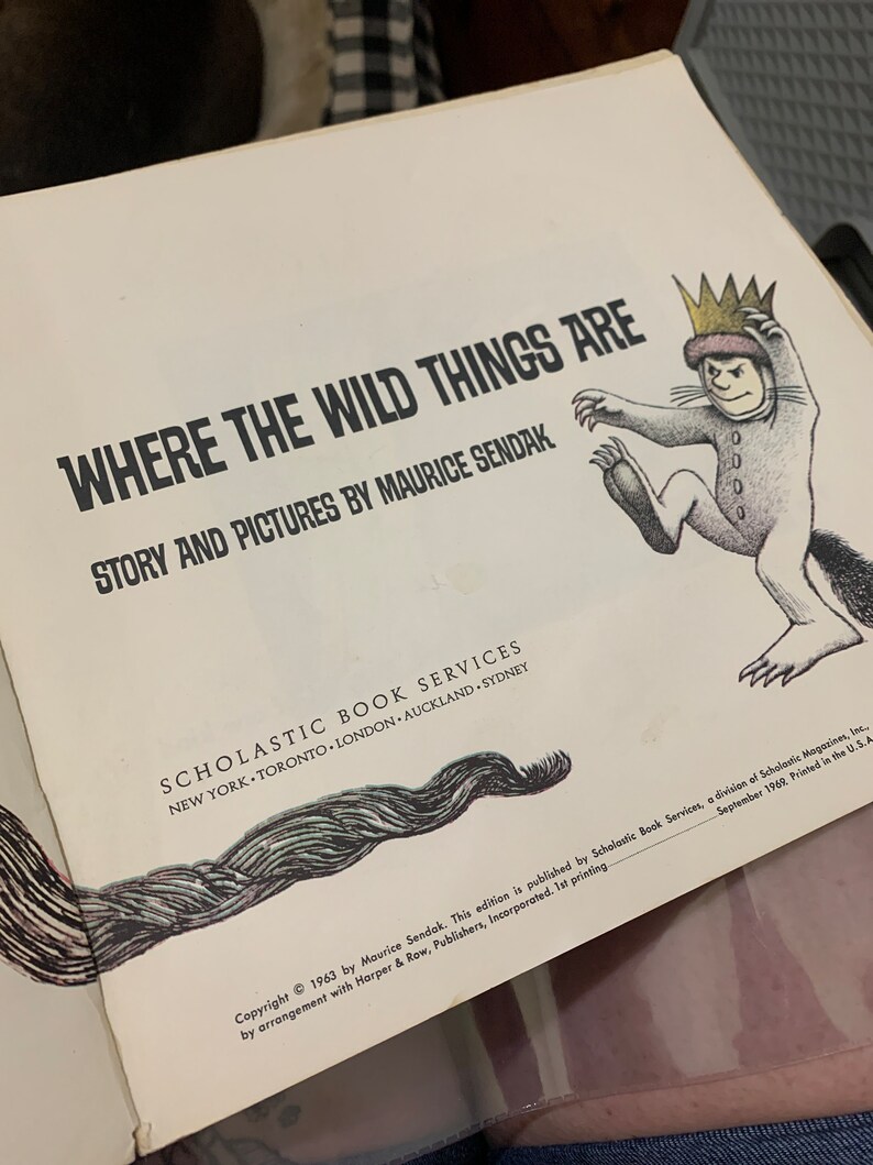 Vintage Rare Where the Wild Things Are By: Maurice Sendak 1963 - Etsy