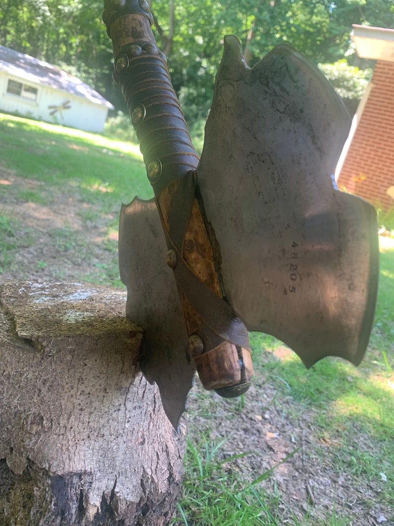 Handmade Double Sided Saw Blade Throwing Axe Medieval Viking Nordic - Etsy