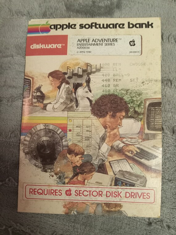 Apple 2 Apple Adventure Very Rare 1980 - Etsy