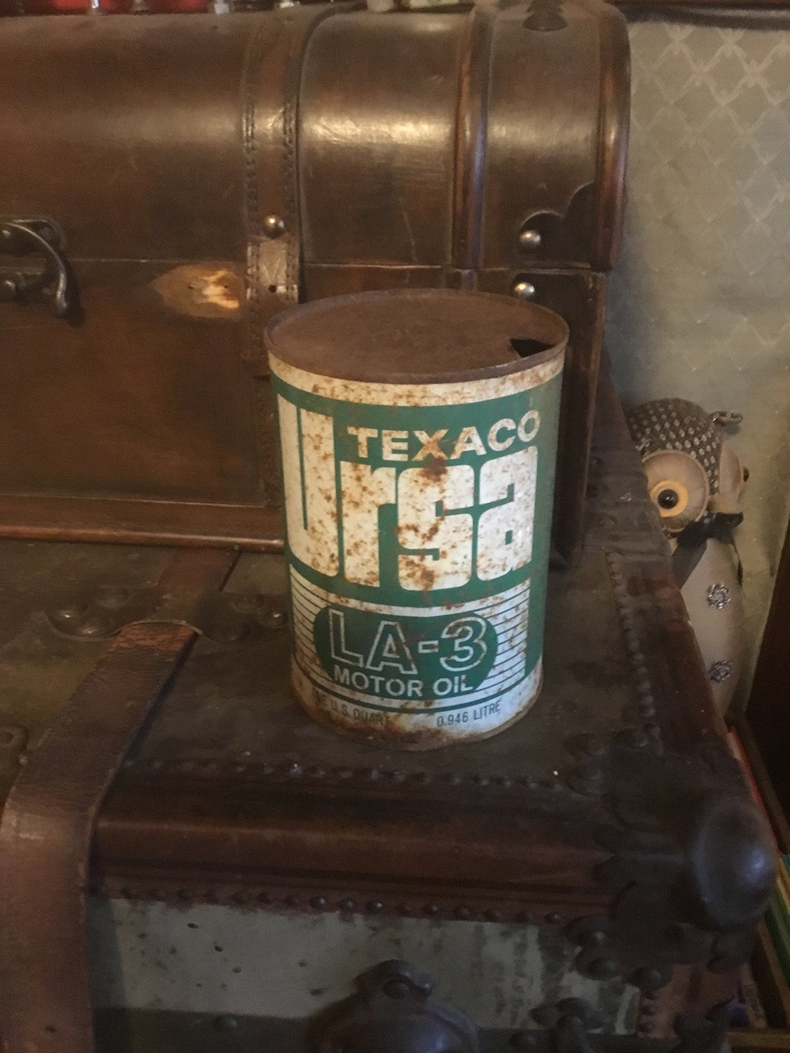Vintage - Texaco Ursa LA-3 - Motor Oil Can - Empty - Metal - Etsy