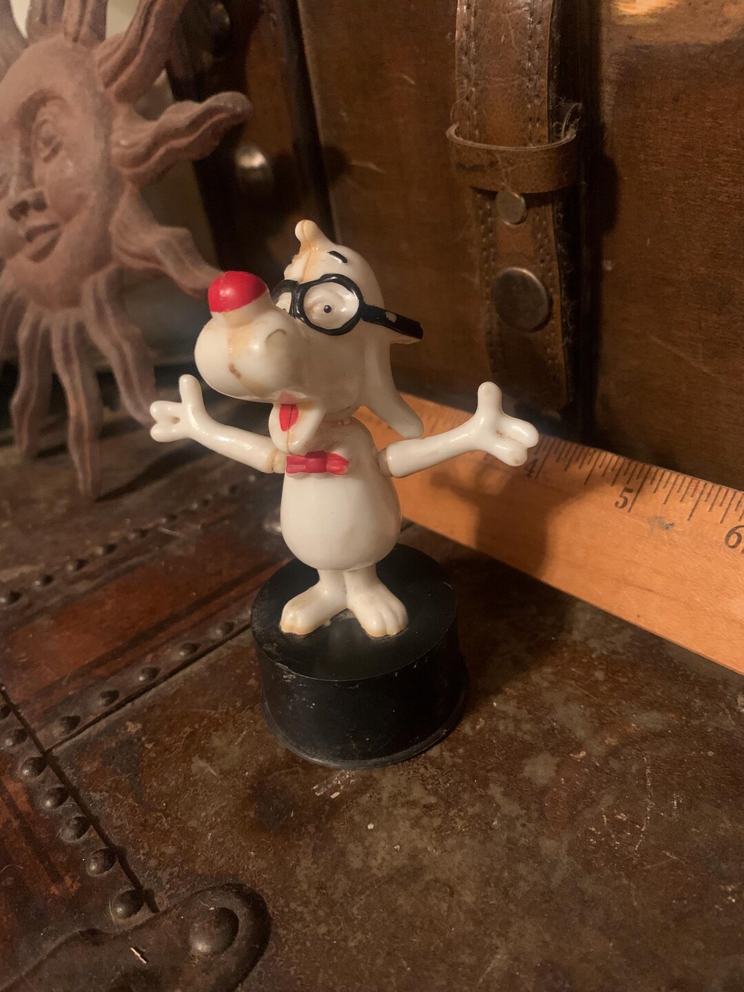 Vintage Mr. Peabody Larami Push Puppet Sherman Rare ROCKY BULLWINKLE ...