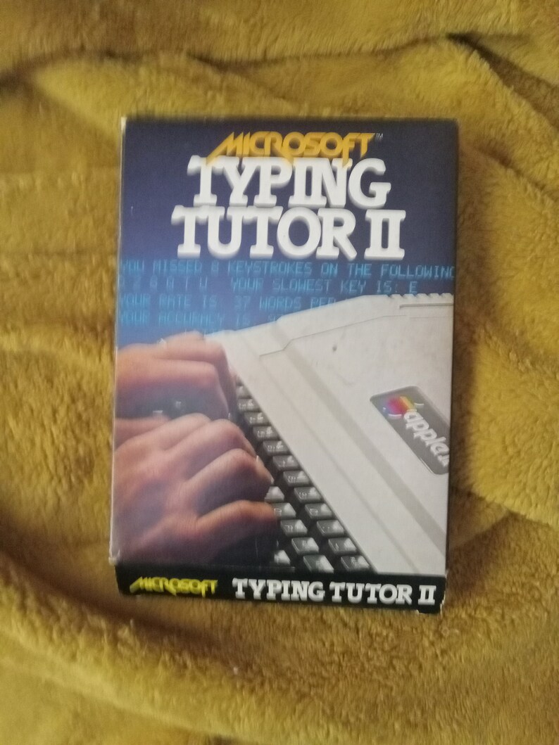 Vintage - Microsoft Typing Tutor 2 - Apple 2 - 1979,1981 - Etsy