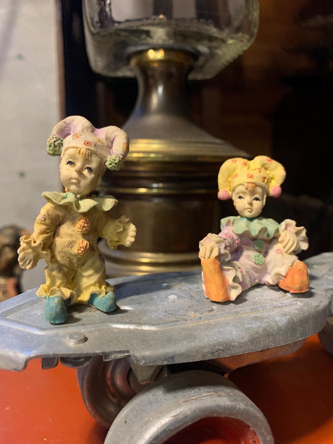 Pair of Vintage Meerchi MRH Miniature 2" Baby Jester Resin Figurines - Etsy