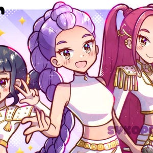 Kpop Demon Hunters - Huntrix Print - Etsy