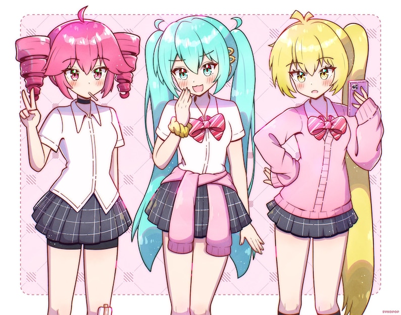 Zako Print (triple Baka Trio) - Etsy