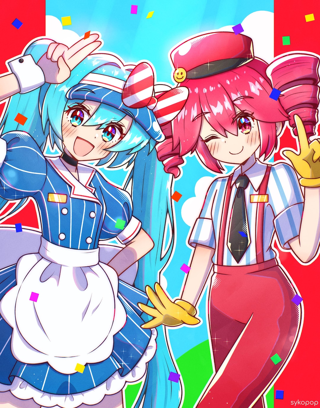 Miku and Teto "mesmerizer" Art Print (11x14" and 4x6") - Etsy
