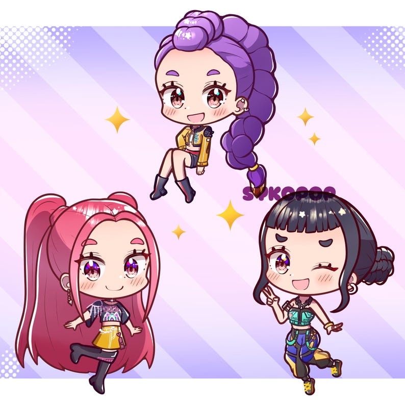 K Pop Demon Hunters Charms Huntrix Etsy