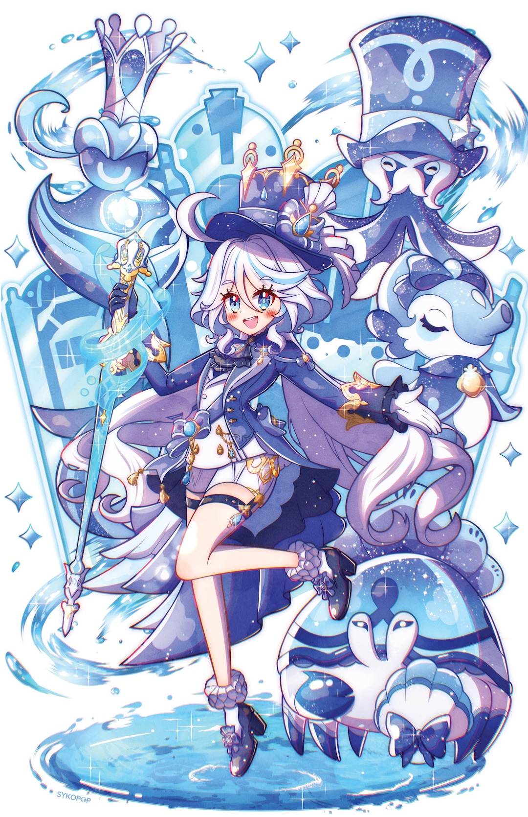 GENSHIN IMPACT: Furina - Print/poster (11x17" and 4x6") - Etsy