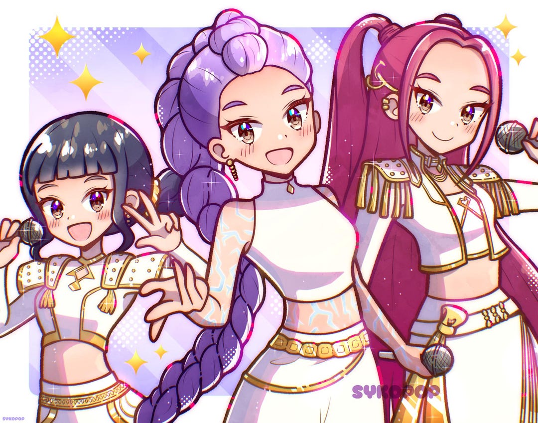 Kpop Demon Hunters - Huntrix Print - Etsy