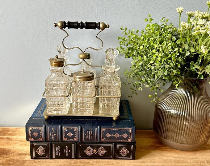 Vintage Cruet Condiment Server | Kitchen Decor - Etsy