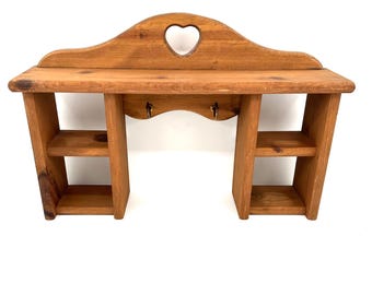 Vintage Wood Heart Shelf | Cottage Core Decor | Grand Millennial - Etsy