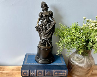 Vintage Victorian Lady Sculpture Figure Statue Decorative A.belcari - Etsy