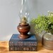 Vintage Oil Lamp Wood Oil Lamp Cottage Core Decor Rustic Farmhouse ...
