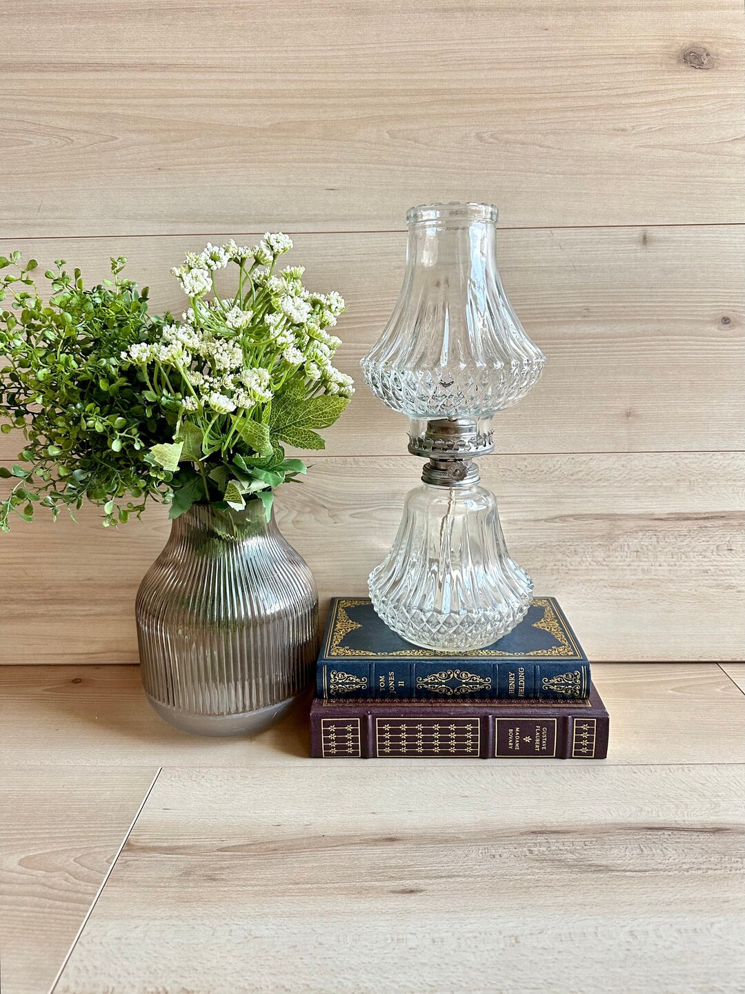 Vintage Clear Glass Oil Lamp, Lamplighter Farm Oil Lamp - Etsy