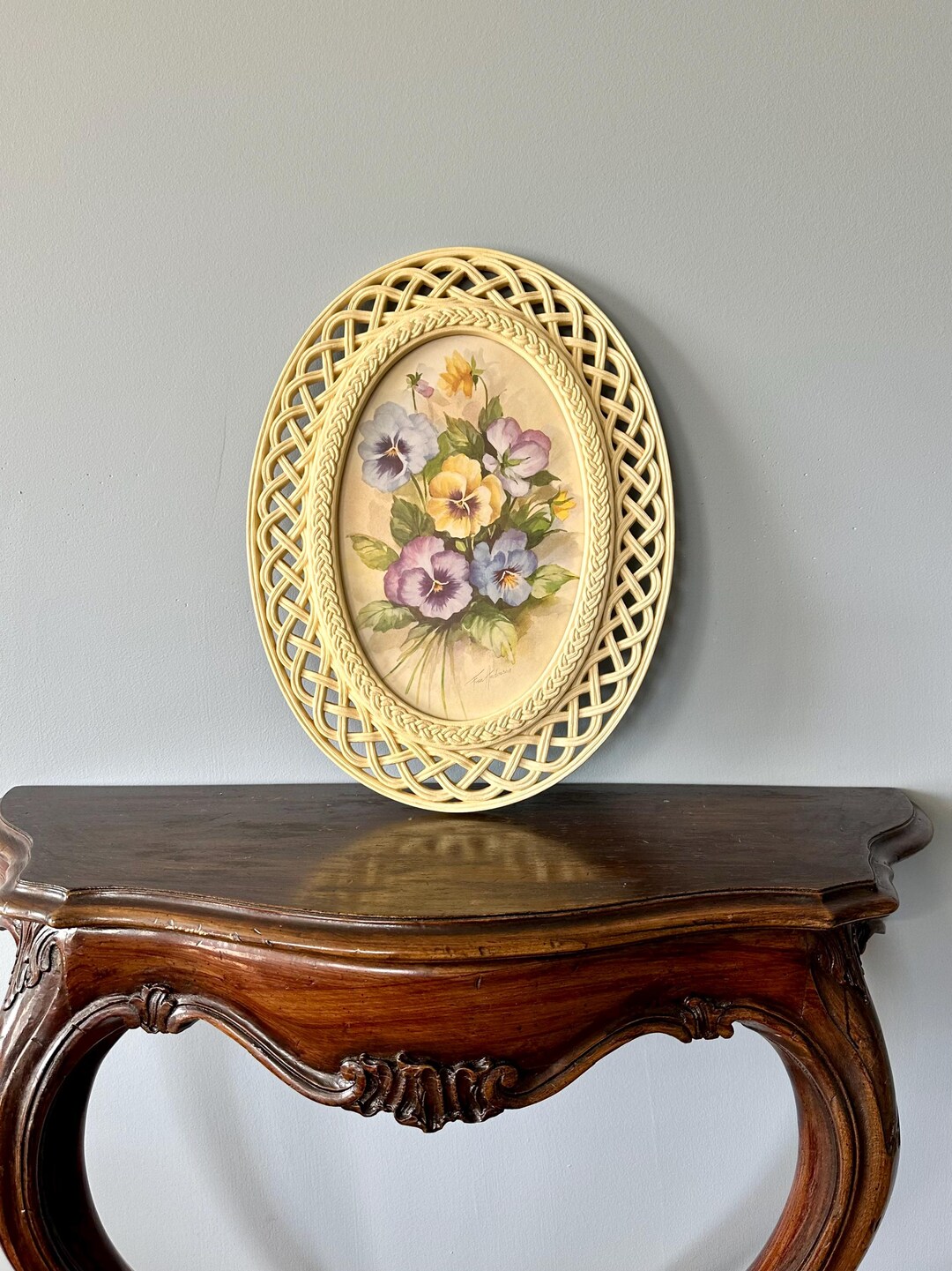 Vintage Floral Print Cottage Core Wall Decor - Etsy