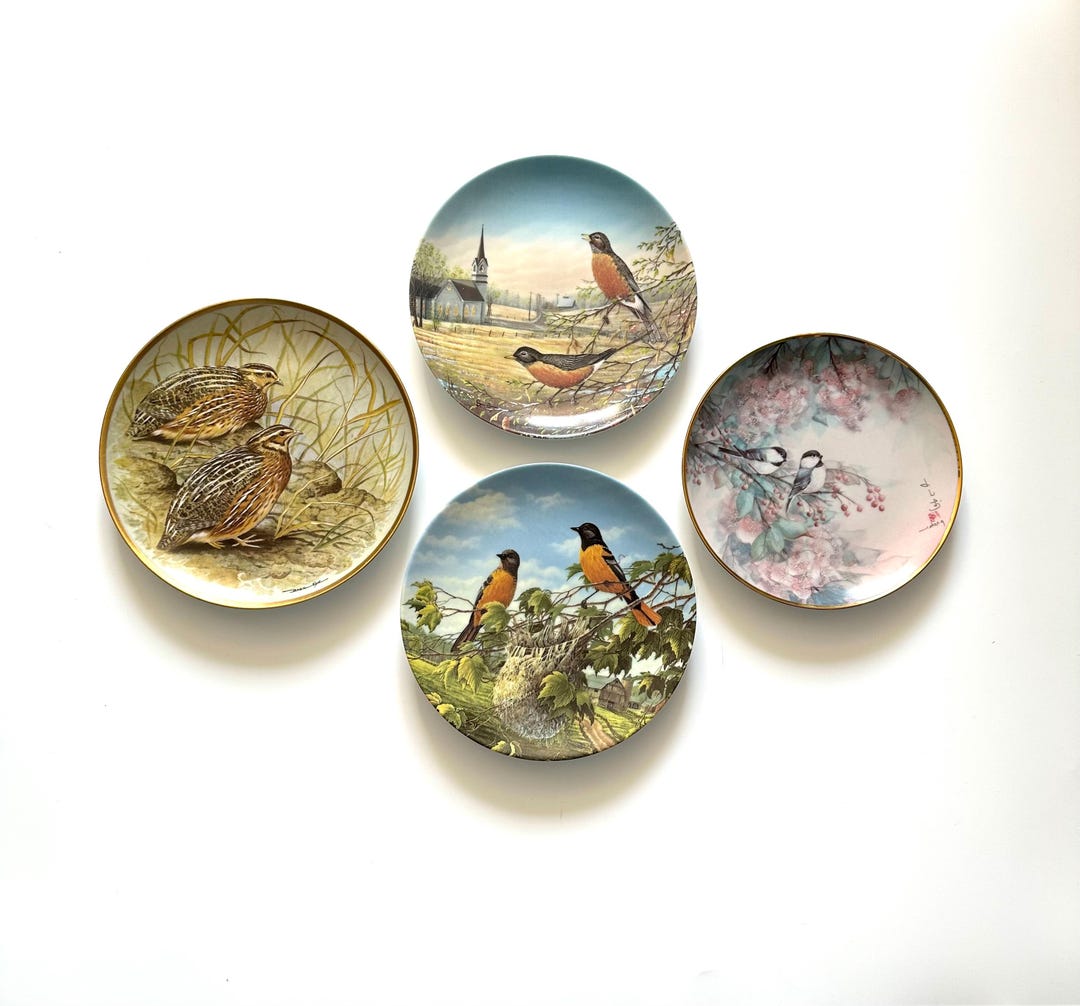 Vintage Plates | Collectors Bird Plate | Granny Chic | Decorative Wall ...